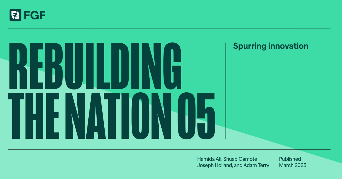 Rebuilding the Nation 05: Spurring Innovation - Future Governance Forum